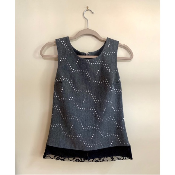Tracy Reese | Tops | Nwt Tracy Reece Graysilver Tank Size 2 | Poshmark